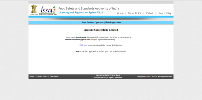 Steps to Create FSSAI Login | Food License Registration