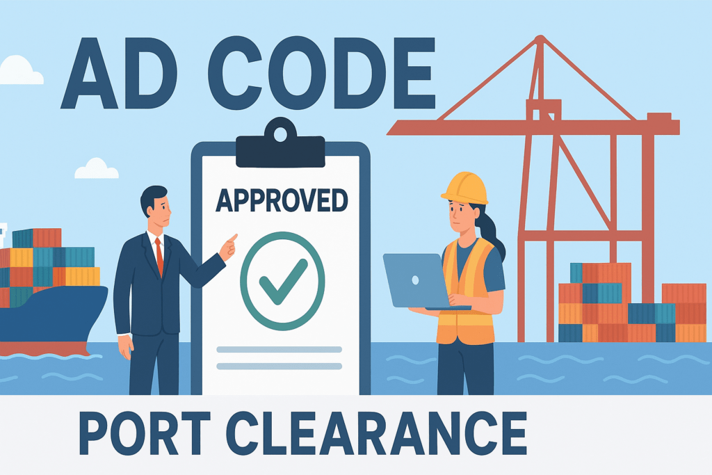 Port Clearance Process Linked with AD Code Registration