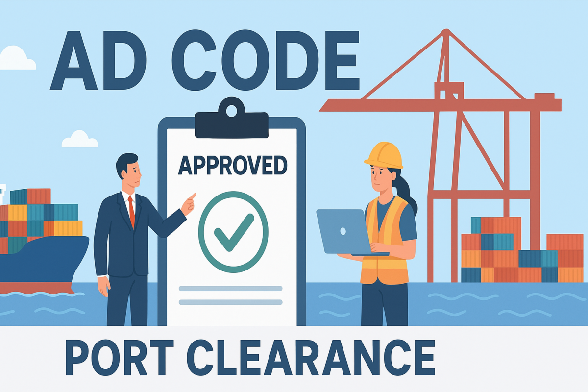 Port Clearance Process Linked with AD Code Registration
